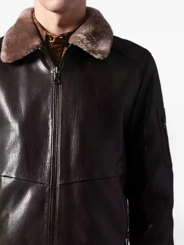 POCHE PARIS Aviator Jacket - Brown