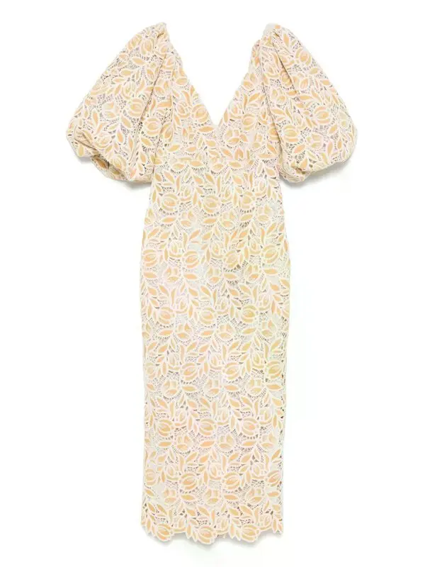 Luisa Spagnoli Crochet Midi Dress