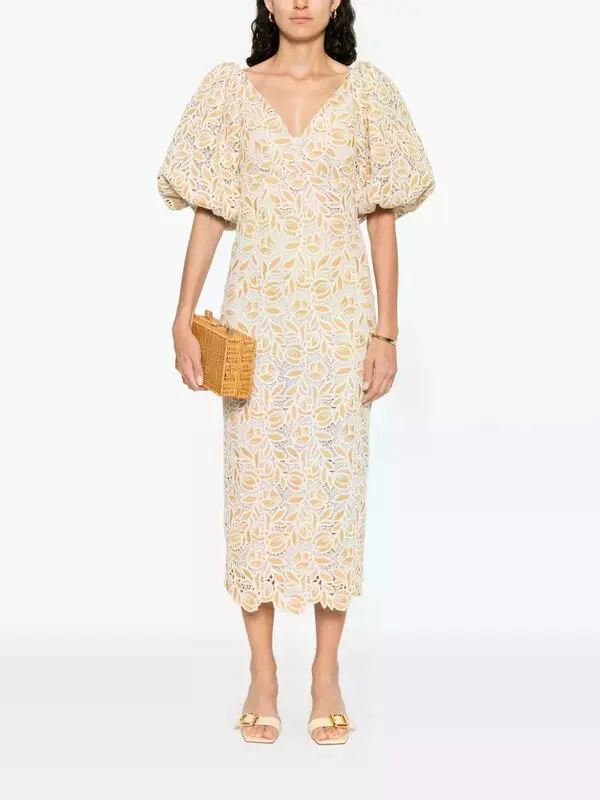 Luisa Spagnoli Crochet Midi Dress