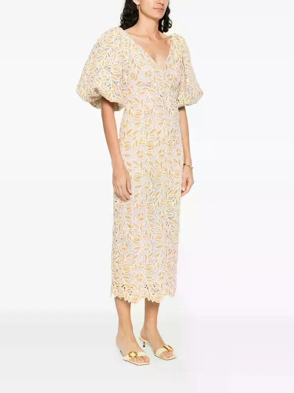 Luisa Spagnoli Crochet Midi Dress