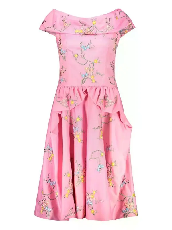 Moschino Floral-embroidered Dress