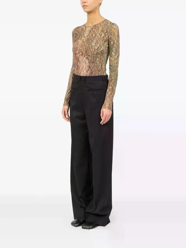MAISON MARGIELA High-waisted Trousers - Black