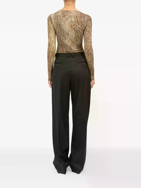 MAISON MARGIELA High-waisted Trousers - Black