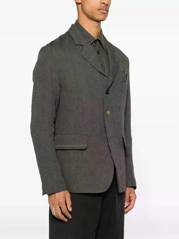 A TENTATIVE ATELIER Decorative-stitching Blazer