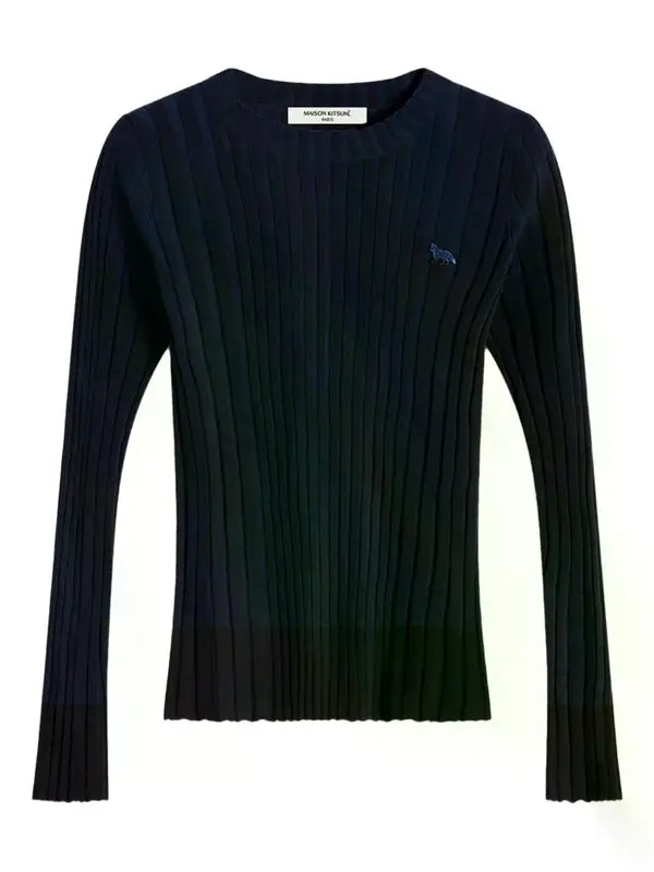 Maison Kitsuné Long-sleeve Ribbed Sweater