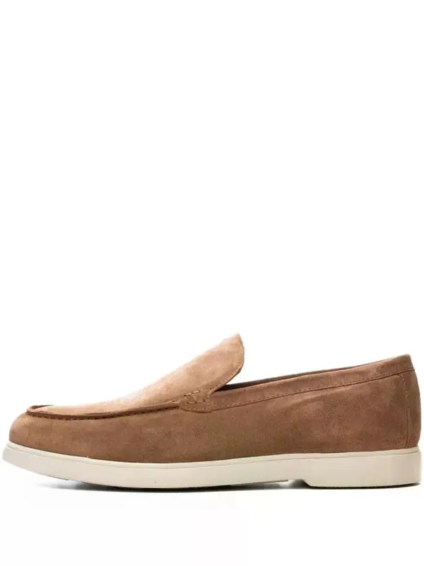 POCHE PARIS Suede Loafers - Brown
