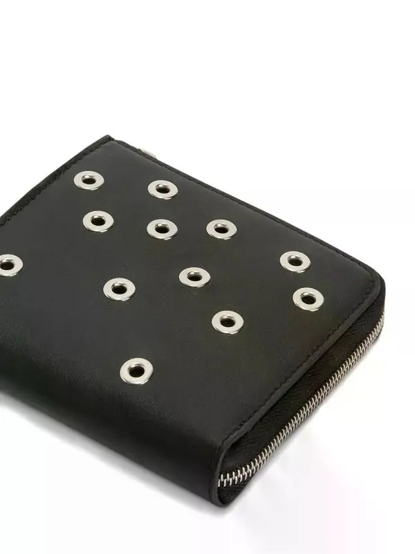 JIL SANDER Eyelet-embellished Wallet