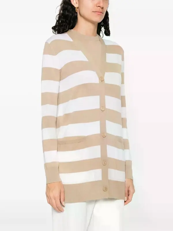 Max Mara Virgin Wool Cardigan - White