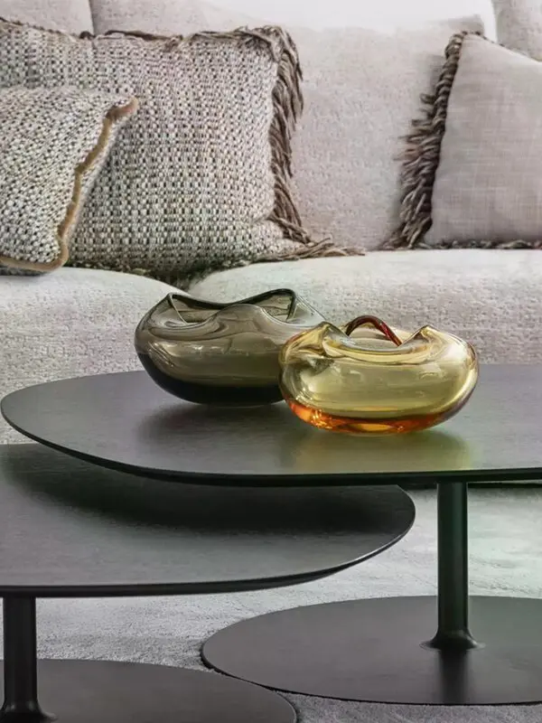 GARDECO Ocean Vidrio Sculptured Glass Vase