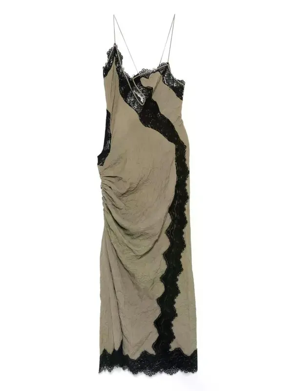 Christopher Esber Lace-detailing Midi Dress - Green