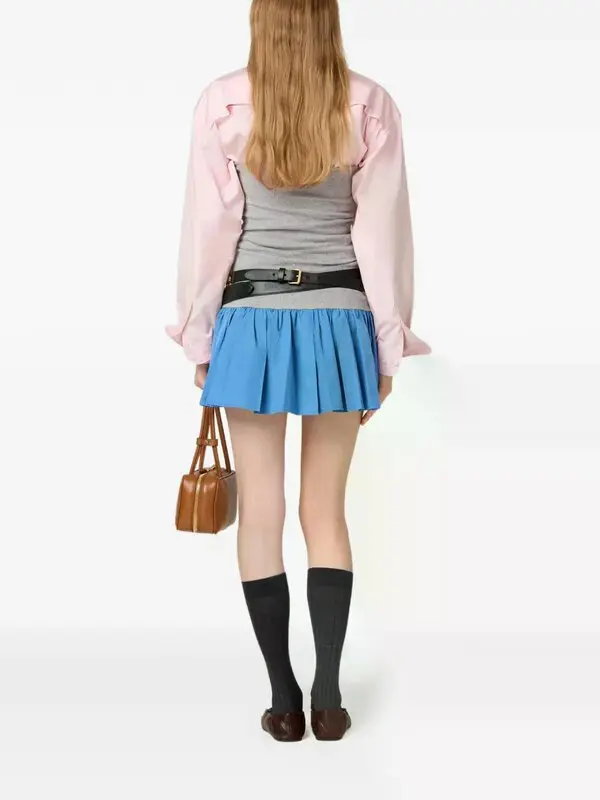 Miu Miu Panelled Mini Skirt