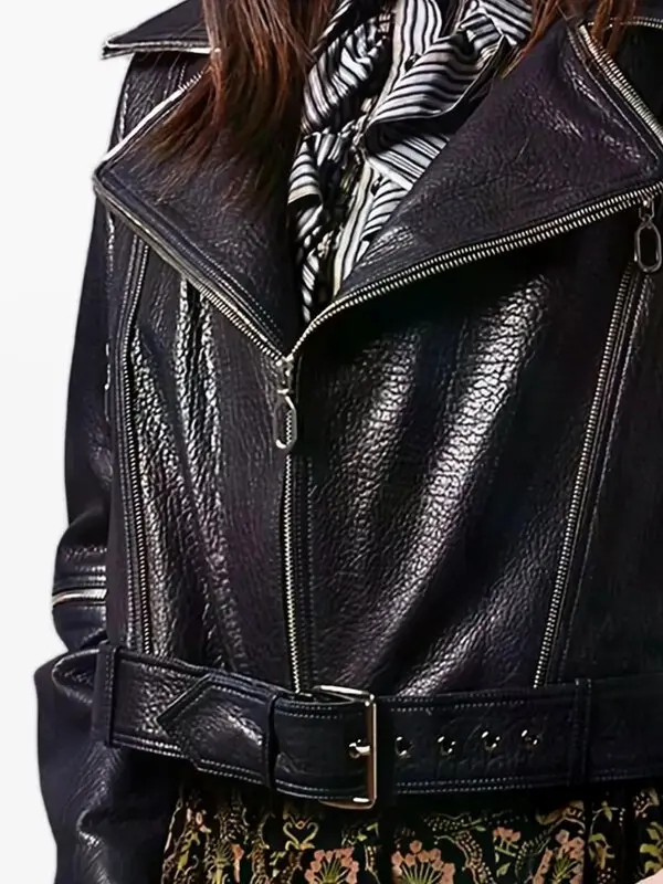 POCHE PARIS Cropped Biker Jacket