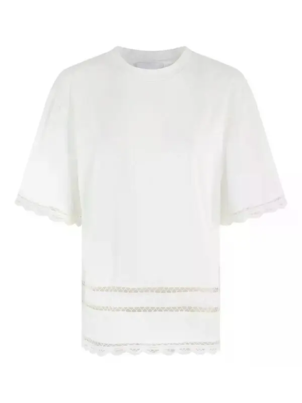 ISABELLE BLANCHE Lace-detailing T-shirt