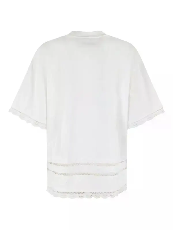 ISABELLE BLANCHE Lace-detailing T-shirt