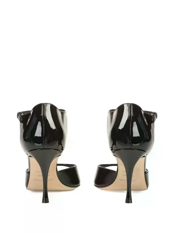 SERGIO ROSSI 75mm Leather Sandals - Black
