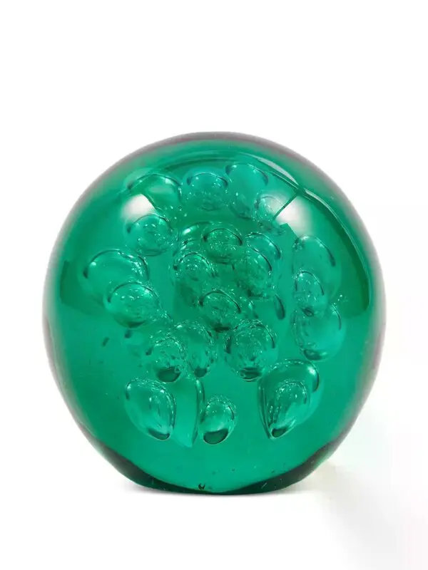 POLSPOTTEN Medium Bubble Glass Ball Ornament - Green