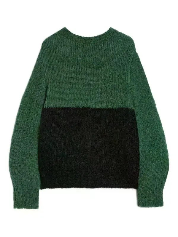 JIL SANDER Colourblock Sweater - Green