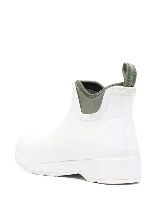 Hunter 35mm Logo-patch Rain Boots - White