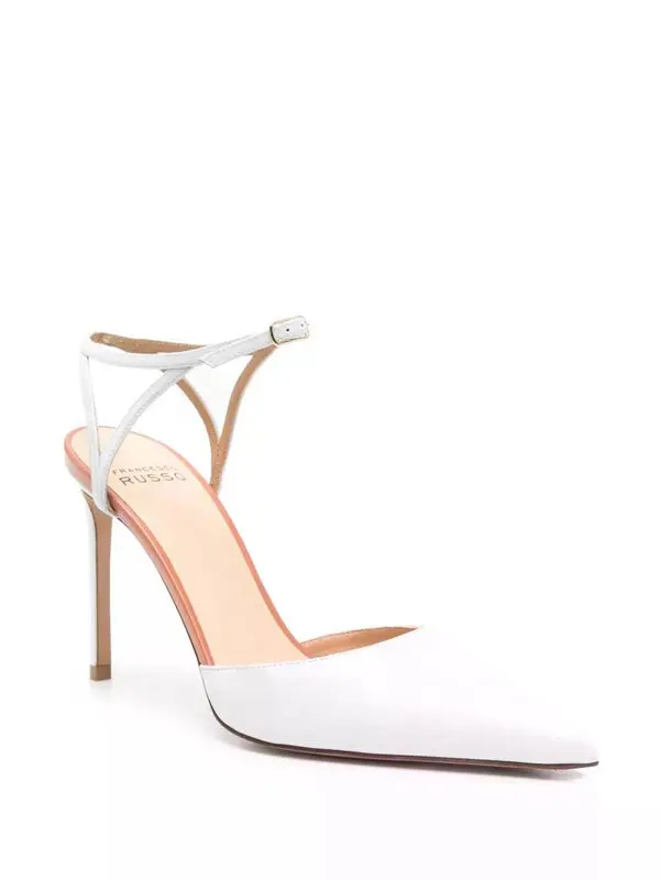 FRANCESCO RUSSO 90mm Leather Pumps