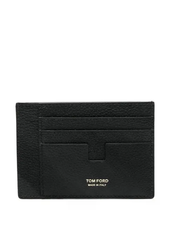 TOM FORD Leather Cardholder - Black