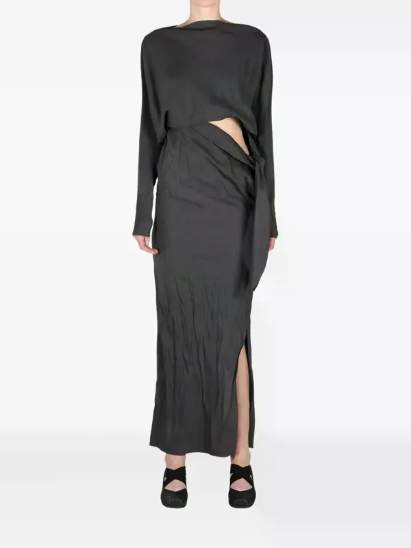 CORTANA Asymmetric Maxi Dress