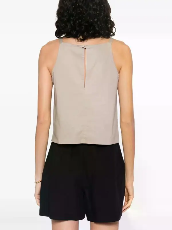 MOUTAKI Stretch-cotton Tank Top - Neutrals