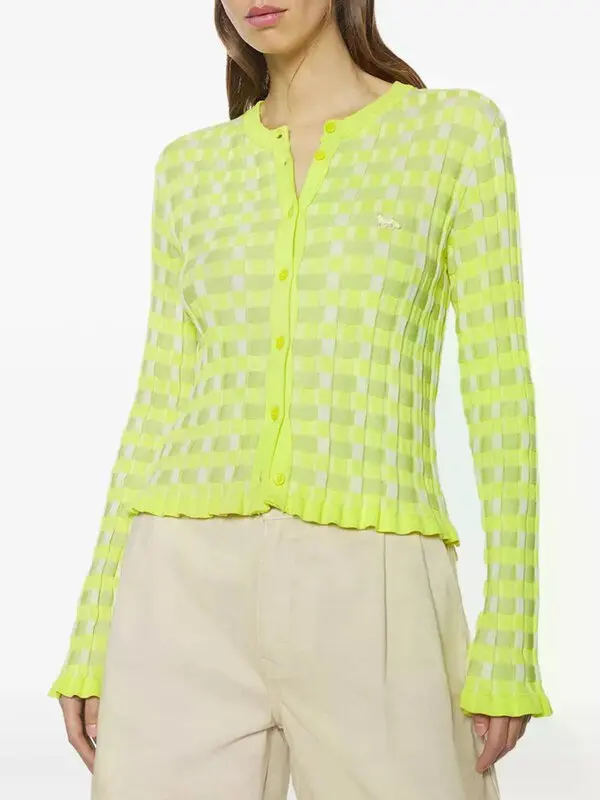 Maison Kitsuné Checkered Cardigan