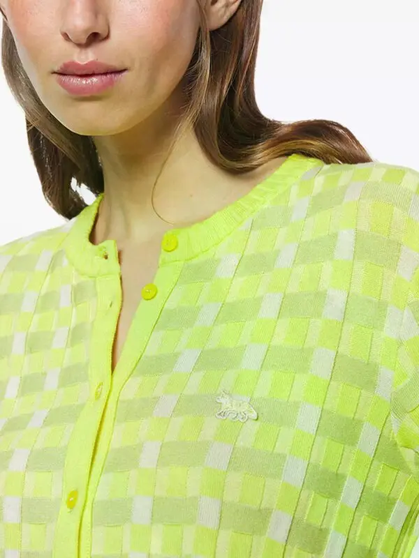 Maison Kitsuné Checkered Cardigan