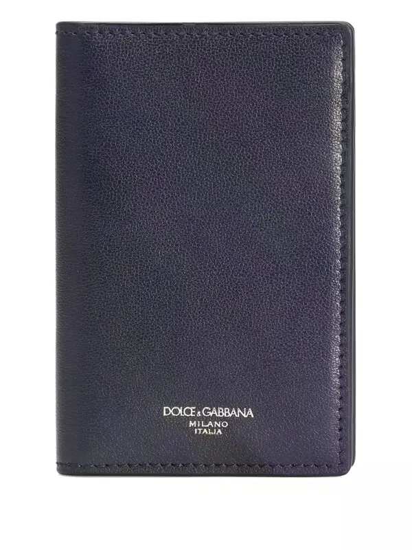 Dolce & Gabbana Logo-stamp Card Holder - Blue