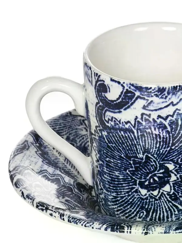 Ralph Lauren Faded Peony Coffee Cup And Saucer