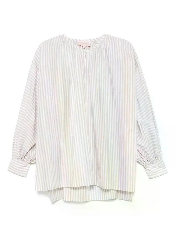 Luisa Spagnoli Cotton Striped Blouse
