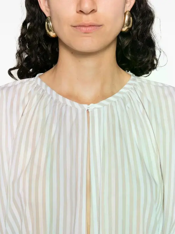Luisa Spagnoli Cotton Striped Blouse