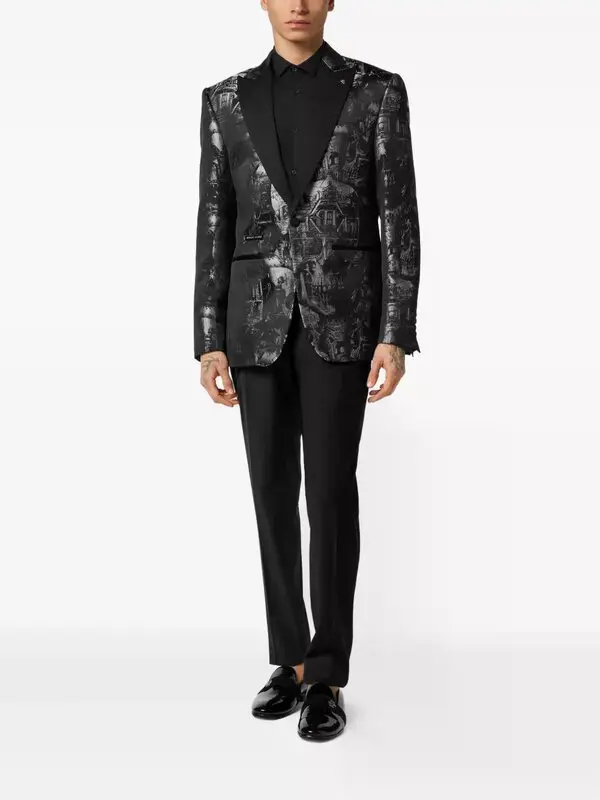 Philipp Plein Lord Fit Skull Blazer