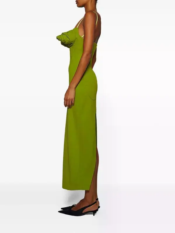 Buy JEAN PAUL GAULTIER Rose-embellished Midi Dress - Green At 39% Off |  Editorialist