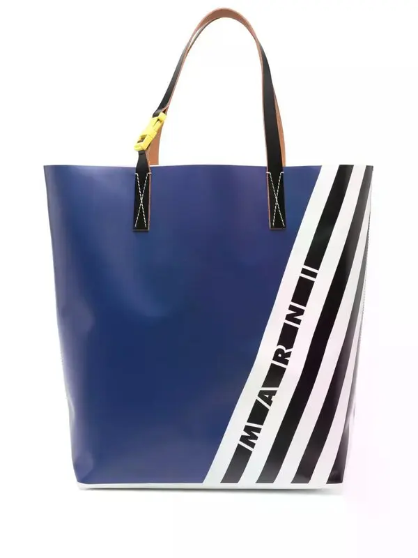 Marni Logo Tote Bag - Blue