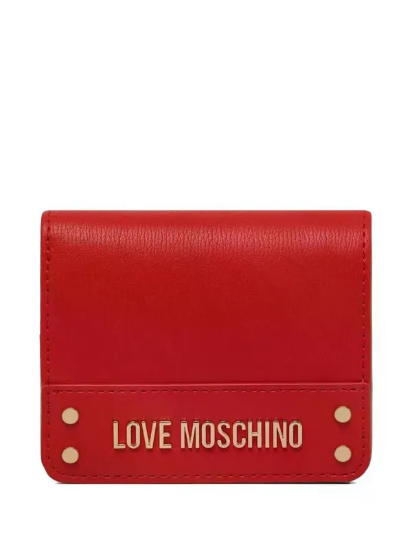Moschino Logo-plaque Wallet - Red