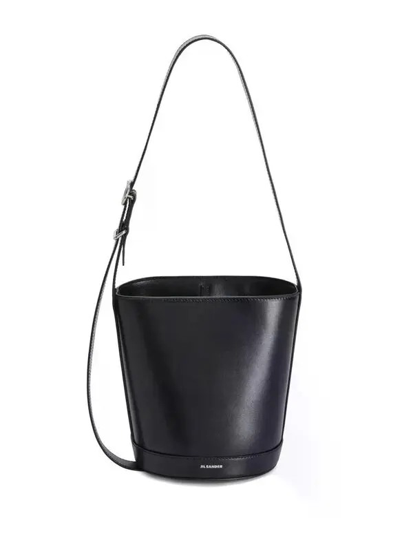 JIL SANDER Cannolo Bucket Bag - Black