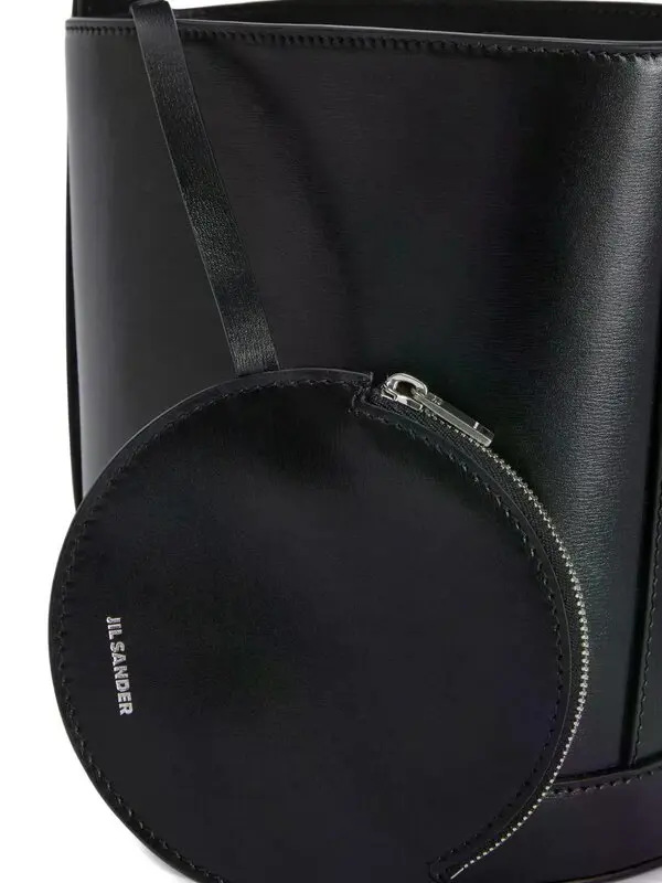 JIL SANDER Cannolo Bucket Bag - Black