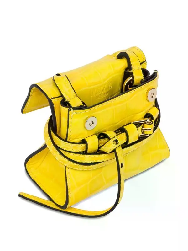 Moschino Bag Keyring - Yellow