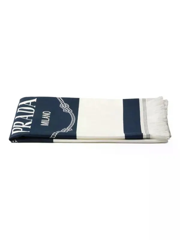 Prada Cotton Towel - White