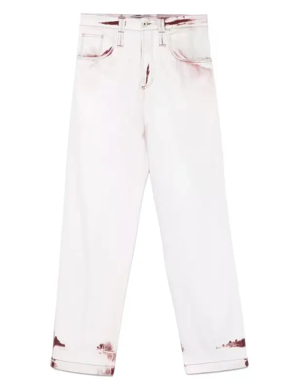 FEDERICO CINA Bleached-effect Trousers