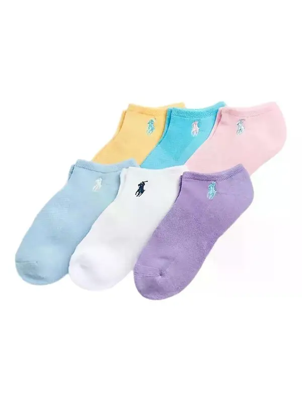 Polo Ralph Lauren Ribbed-knit Socks Pack Of Six - White