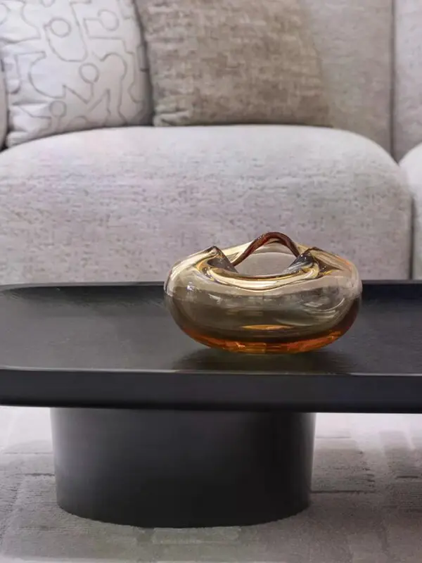 GARDECO Ocean Vidrio Sculptured Glass Vase