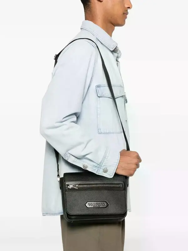 TOM FORD Leather Shoulder Bag