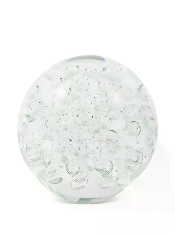 POLSPOTTEN Large Bubble Glass Ball Ornament - White