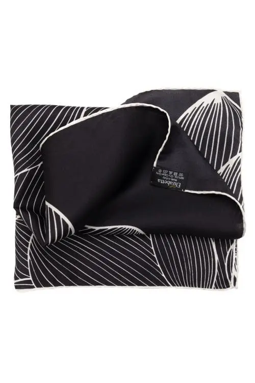 ELIZABETTA Fior Di Lotosilk Bandana - Black