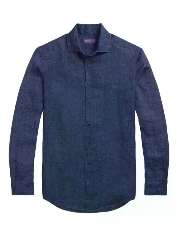 Ralph Lauren Purple Label Linen Long-sleeve Shirt