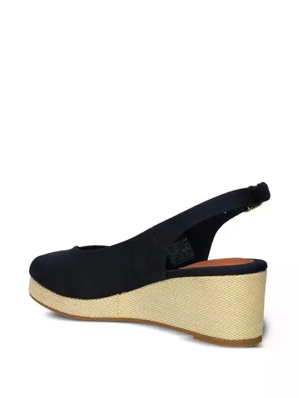 Tommy Hilfiger 60mm Slingback Wedge Espadrilles - Blue