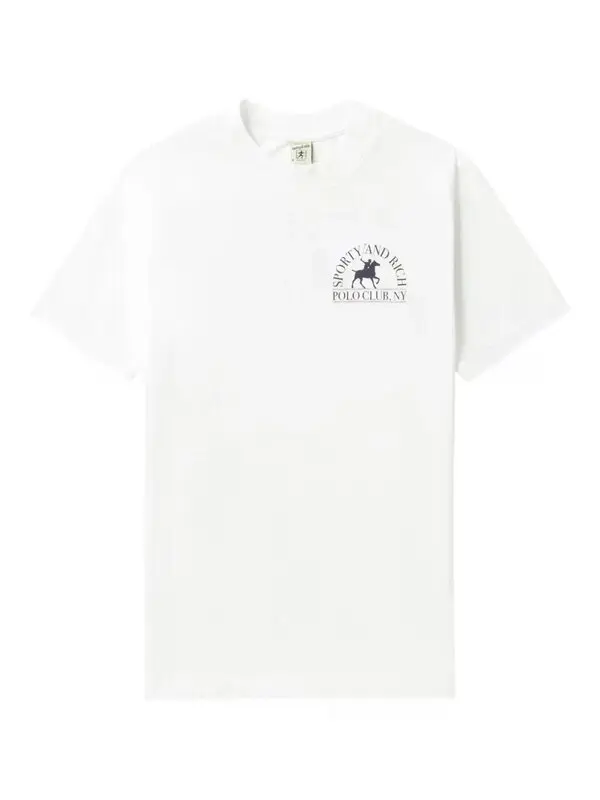 SPORTY & RICH Logo-print T-shirt - White