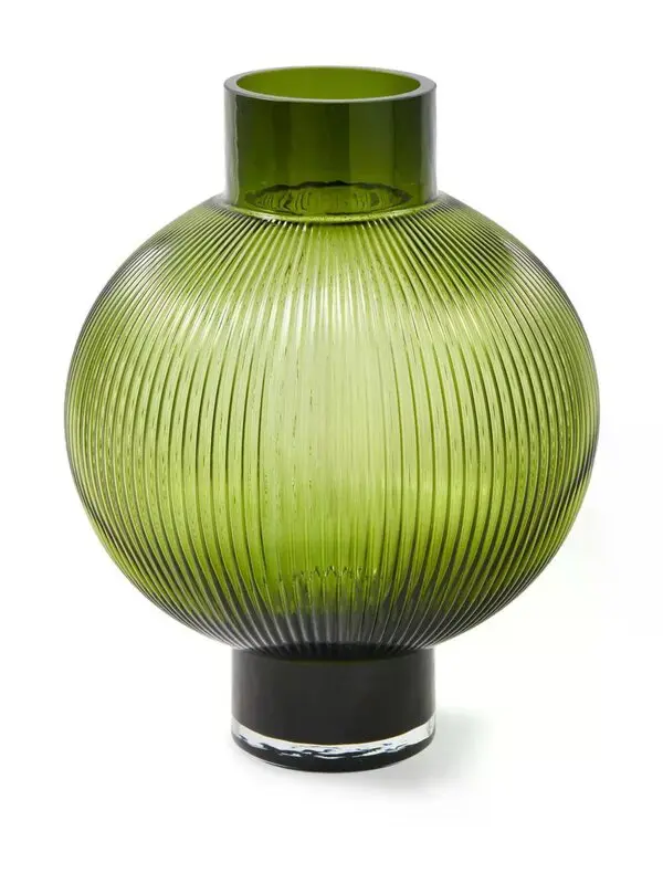 POLSPOTTEN Hot Air Balloon Glass Vase - Green